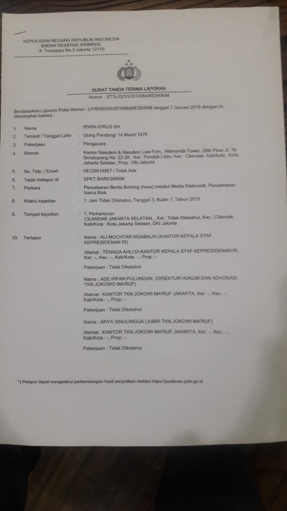 Detail Contoh Surat Laporan Pencemaran Nama Baik Ke Polisi Koleksi Nomer 13