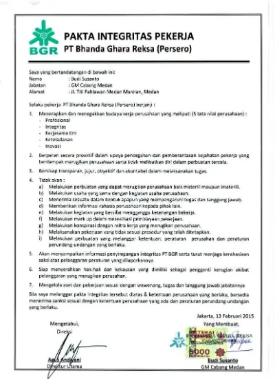 Detail Contoh Surat Pakta Integritas Perusahaan Koleksi Nomer 21 Detail Contoh Surat Pakta Integritas Perusahaan Koleksi Nomer 21
