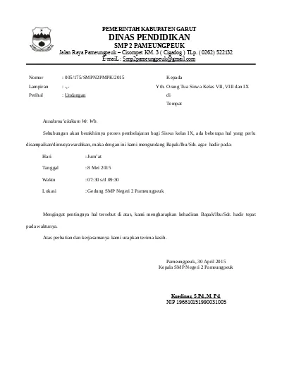 Detail Contoh Surat Panggilan Orang Tua Siswa Bermasalah Doc Koleksi ... Detail Contoh Surat Panggilan Orang Tua Siswa Bermasalah Doc Koleksi ...