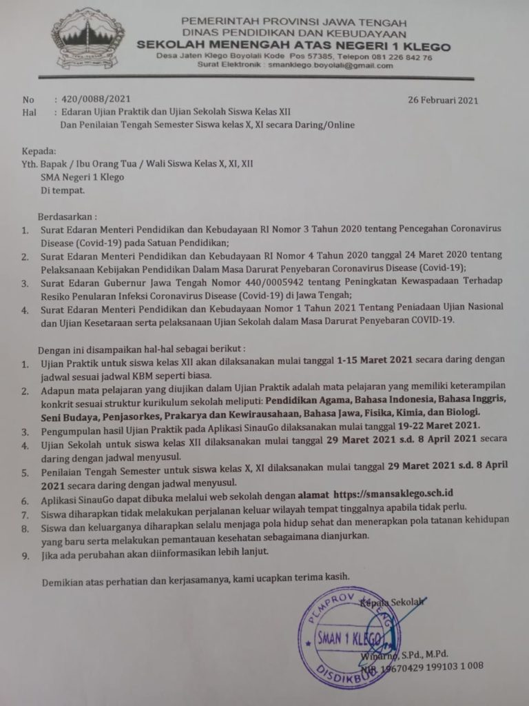 Detail Contoh Surat Pemberitahuan Ujian Tengah Semester Koleksi Nomer 43 Detail Contoh Surat Pemberitahuan Ujian Tengah Semester Koleksi Nomer 43