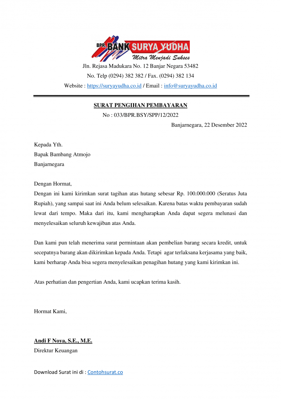 Detail Contoh Surat Penagihan Hutang Perorangan Koleksi Nomer 36 Detail Contoh Surat Penagihan Hutang Perorangan Koleksi Nomer 36