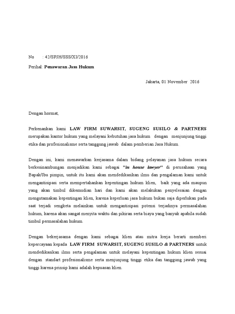 Contoh Surat Penawaran Jasa Hukum - 56+ Koleksi Gambar Contoh Surat Penawaran Jasa Hukum - 56+ Koleksi Gambar