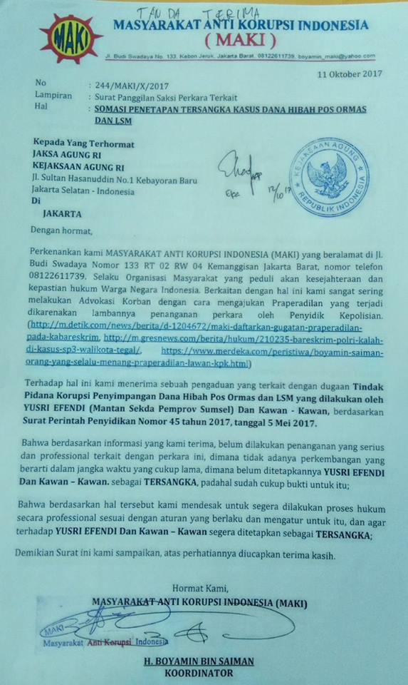 Detail Contoh Surat Pengaduan Dugaan Korupsi Dana Desa Koleksi Nomer 32 Detail Contoh Surat Pengaduan Dugaan Korupsi Dana Desa Koleksi Nomer 32