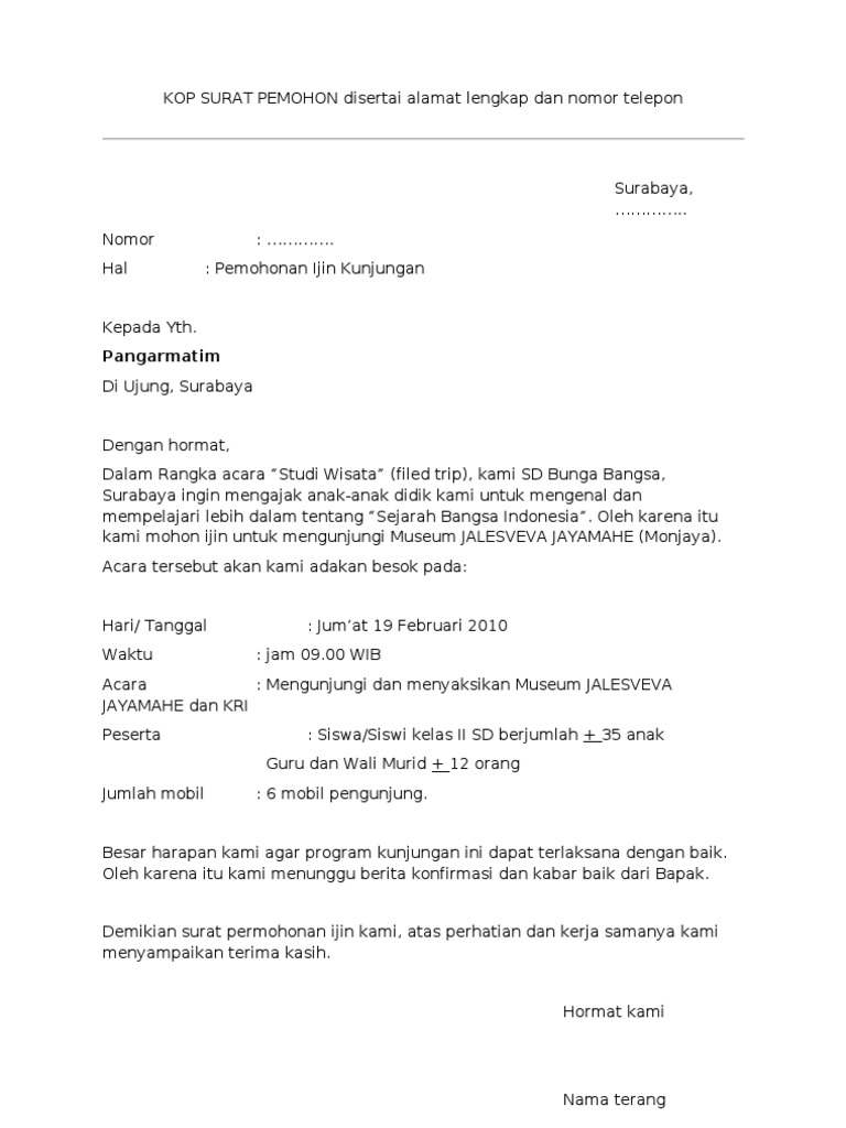 Contoh Surat Pengajuan Pensiun Dini Karyawan Swasta Contoh Surat Pengajuan Pensiun Dini Karyawan Swasta