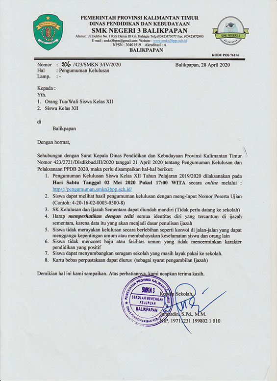 Contoh Surat Pengumuman Kelulusan - 51+ Koleksi Gambar Contoh Surat Pengumuman Kelulusan - 51+ Koleksi Gambar