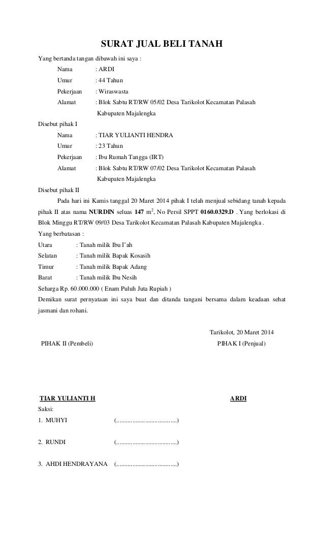 Contoh Surat Penjualan Tanah - 56+ Koleksi Gambar Contoh Surat Penjualan Tanah - 56+ Koleksi Gambar