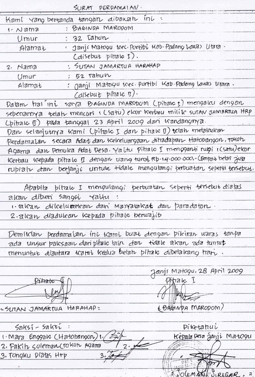 Detail Contoh Surat Perdamaian Dalam Perkara Pidana Koleksi Nomer 36 Detail Contoh Surat Perdamaian Dalam Perkara Pidana Koleksi Nomer 36