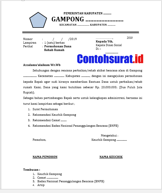 Detail Contoh Surat Permohonan Bantuan Rumah Layak Huni Koleksi Nomer 29 Detail Contoh Surat Permohonan Bantuan Rumah Layak Huni Koleksi Nomer 29