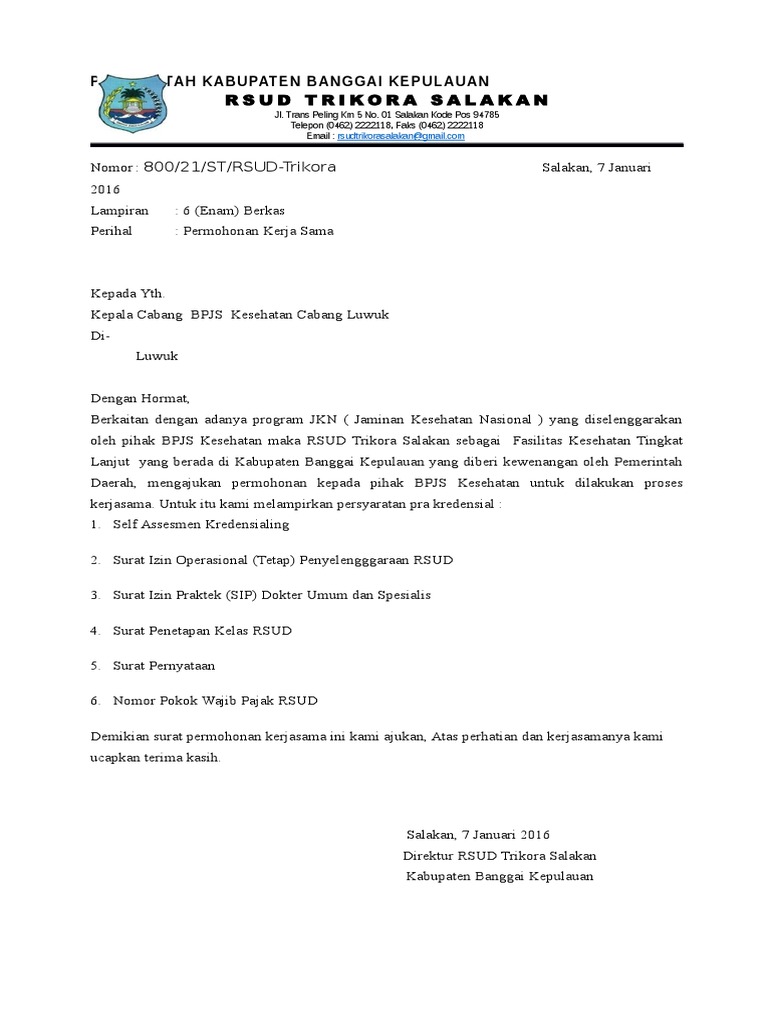 Detail Contoh Surat Permohonan Kerjasama Dengan Rumah Sakit Koleksi ... Detail Contoh Surat Permohonan Kerjasama Dengan Rumah Sakit Koleksi ...