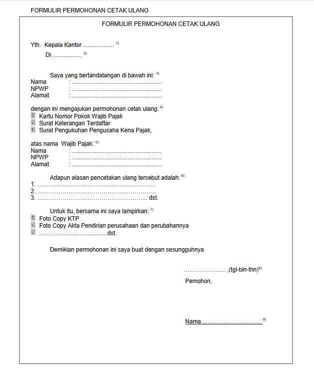 Contoh Surat Permohonan Npwp - 48+ Koleksi Gambar Contoh Surat Permohonan Npwp - 48+ Koleksi Gambar