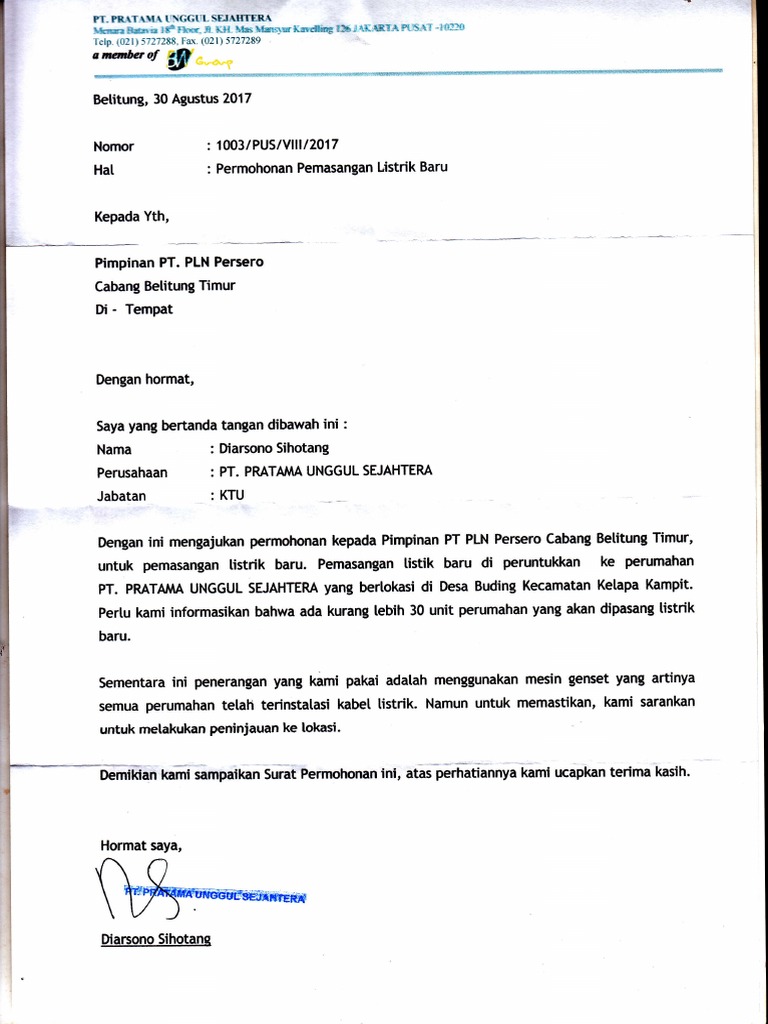 Contoh Surat Permohonan Pemasangan Air Pdam - 40+ Koleksi Gambar Contoh Surat Permohonan Pemasangan Air Pdam - 40+ Koleksi Gambar