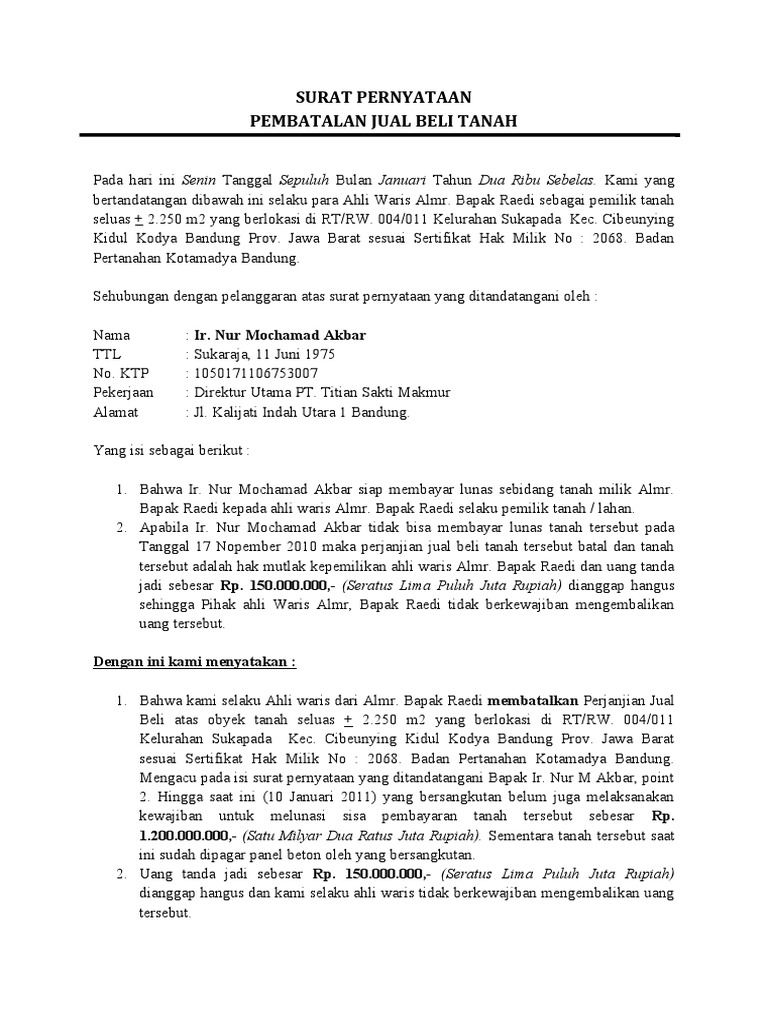Detail Contoh Surat Permohonan Pembatalan Sertifikat Tanah Di Bpn ... Detail Contoh Surat Permohonan Pembatalan Sertifikat Tanah Di Bpn ...