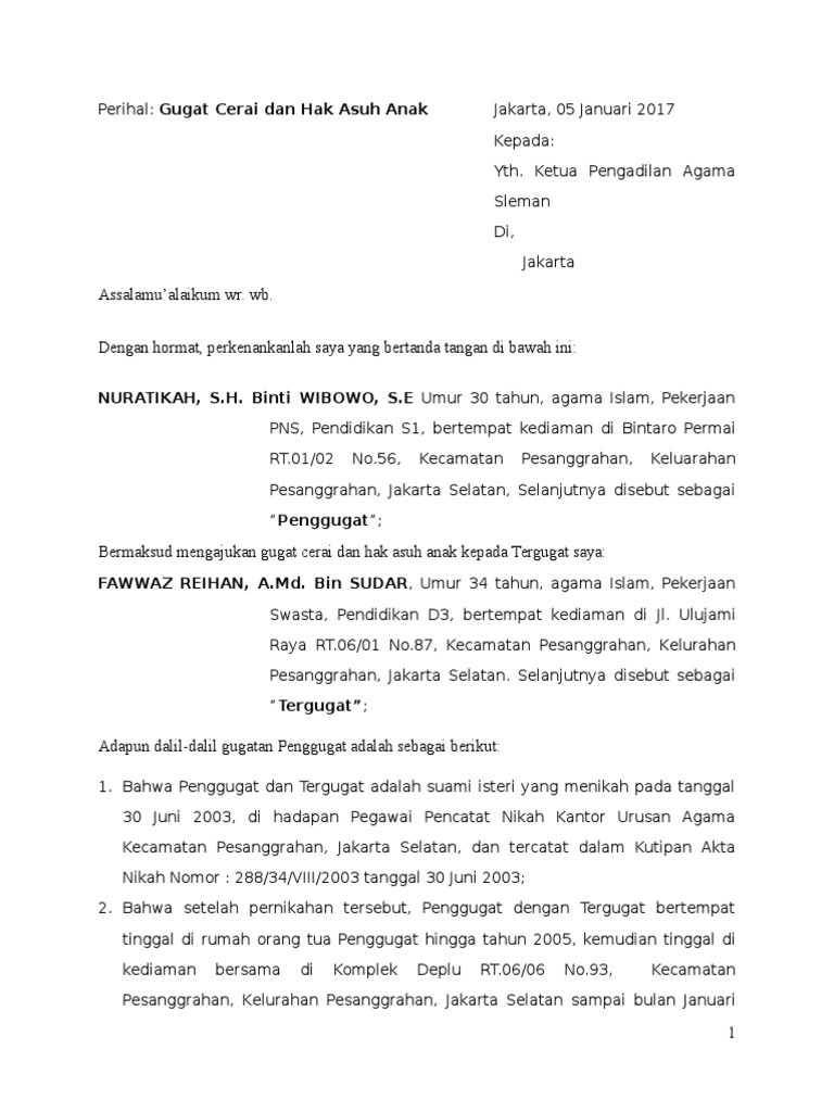 Detail Contoh Surat Permohonan Penetapan Hak Asuh Anak Koleksi Nomer 12 Detail Contoh Surat Permohonan Penetapan Hak Asuh Anak Koleksi Nomer 12