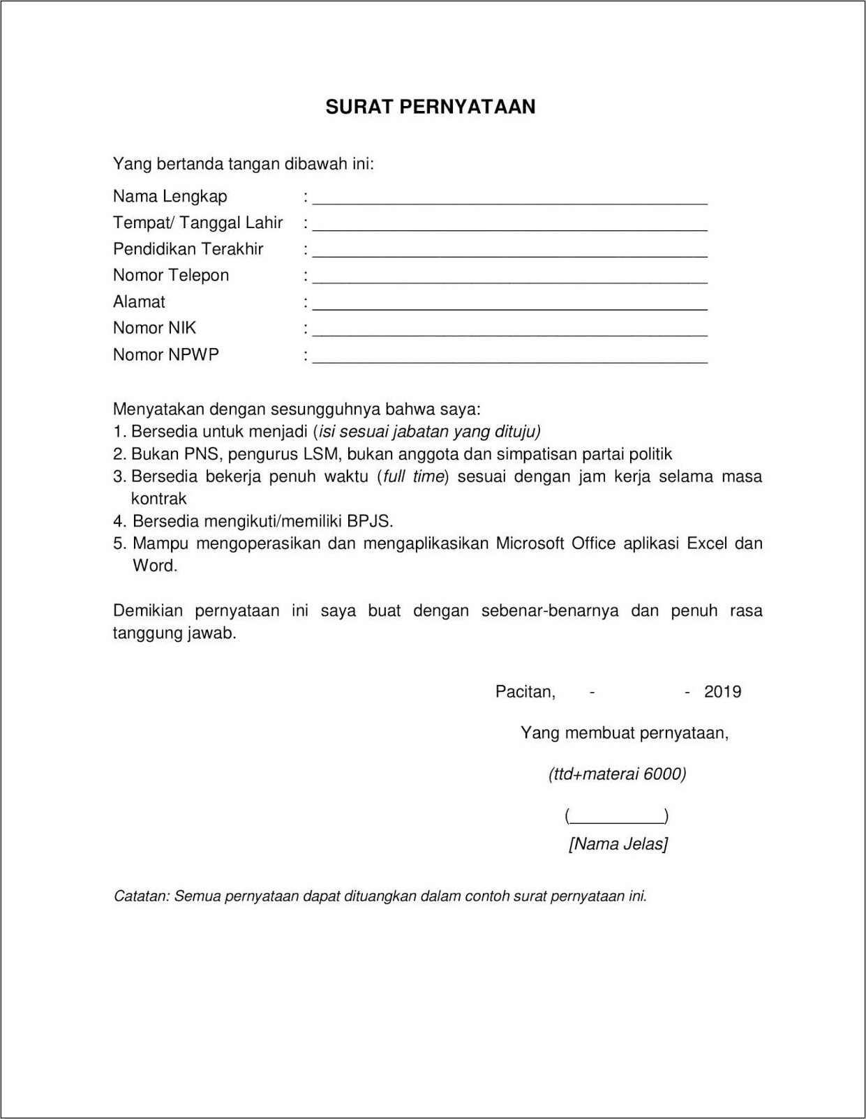 Detail Contoh Surat Pernyataan Npwp Ikut Suami Koleksi Nomer 27 Detail Contoh Surat Pernyataan Npwp Ikut Suami Koleksi Nomer 27