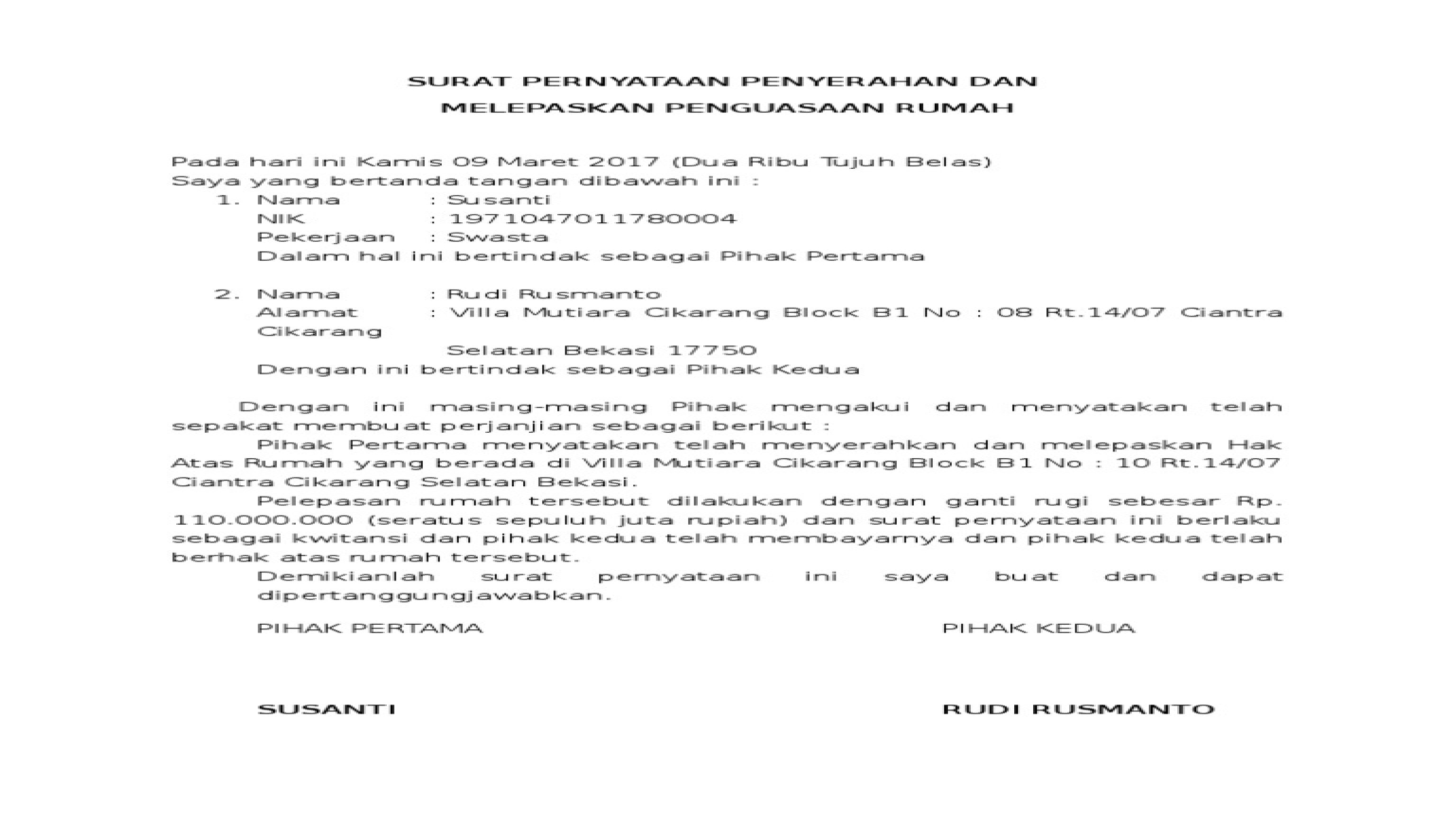 Detail Contoh Surat Pernyataan Penyerahan Tanah Koleksi Nomer 19 Detail Contoh Surat Pernyataan Penyerahan Tanah Koleksi Nomer 19