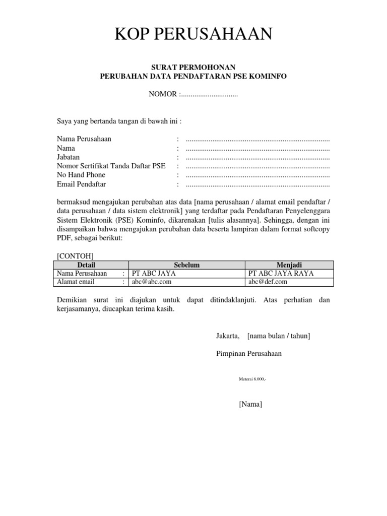 Detail Contoh Surat Pernyataan Perubahan Data Koleksi Nomer 7 Detail Contoh Surat Pernyataan Perubahan Data Koleksi Nomer 7