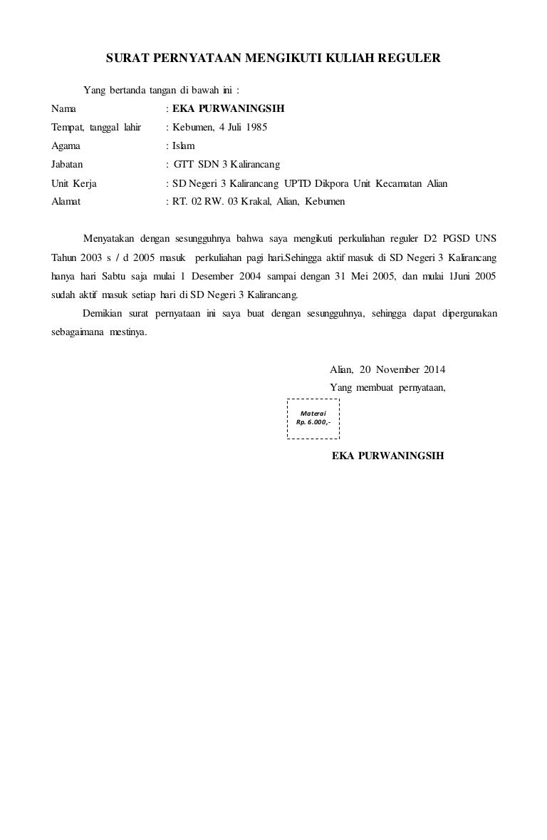 Detail Contoh Surat Pernyataan Tidak Bisa Mengikuti Kegiatan Koleksi ... Detail Contoh Surat Pernyataan Tidak Bisa Mengikuti Kegiatan Koleksi ...