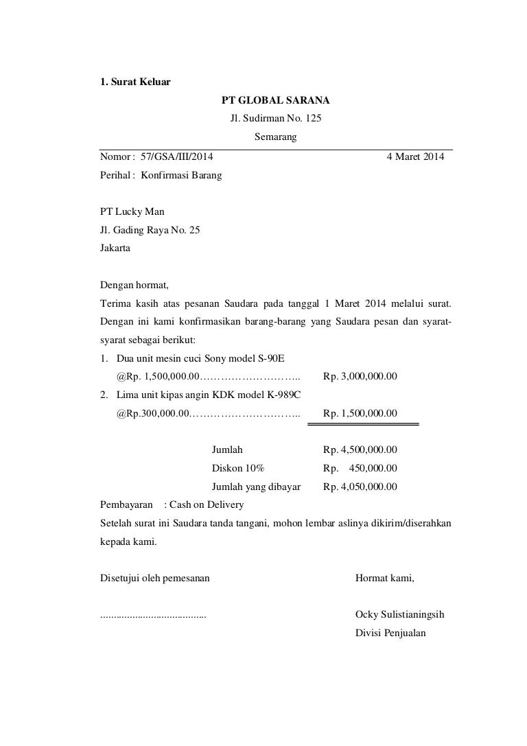 Detail Contoh Surat Pesanan Barang Koleksi Nomer 47 Detail Contoh Surat Pesanan Barang Koleksi Nomer 47
