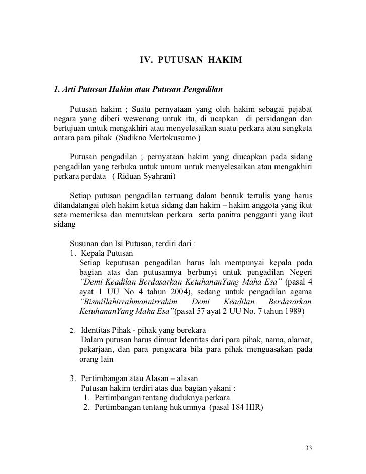 Detail Contoh Surat Putusan Perdata Koleksi Nomer 8 Detail Contoh Surat Putusan Perdata Koleksi Nomer 8