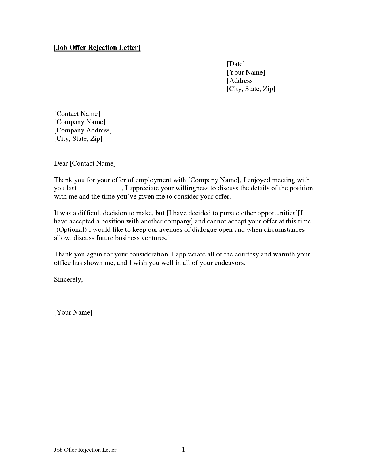 Detail Contoh Surat Rejection Letter Koleksi Nomer 20 Detail Contoh Surat Rejection Letter Koleksi Nomer 20