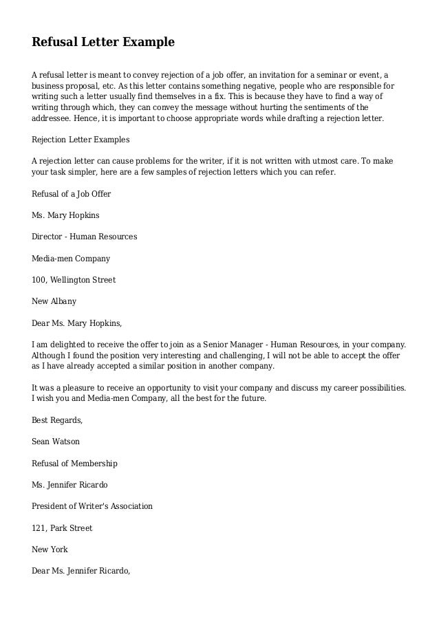 Detail Contoh Surat Rejection Letter Koleksi Nomer 24 Detail Contoh Surat Rejection Letter Koleksi Nomer 24