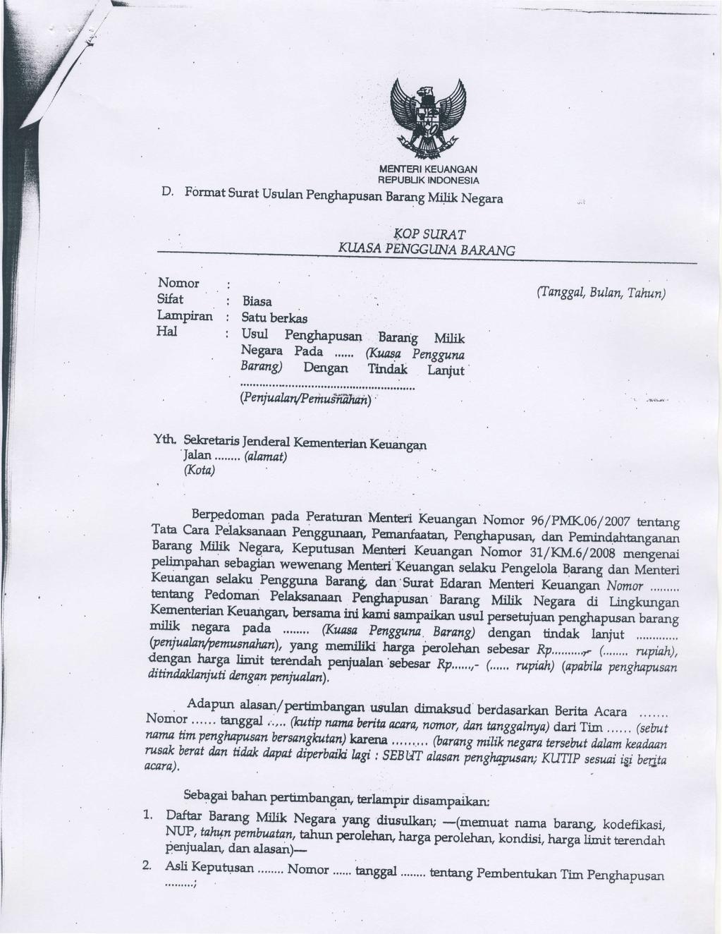 Detail Contoh Surat Usulan Penghapusan Barang Milik Daerah Koleksi Nomer 18 Detail Contoh Surat Usulan Penghapusan Barang Milik Daerah Koleksi Nomer 18