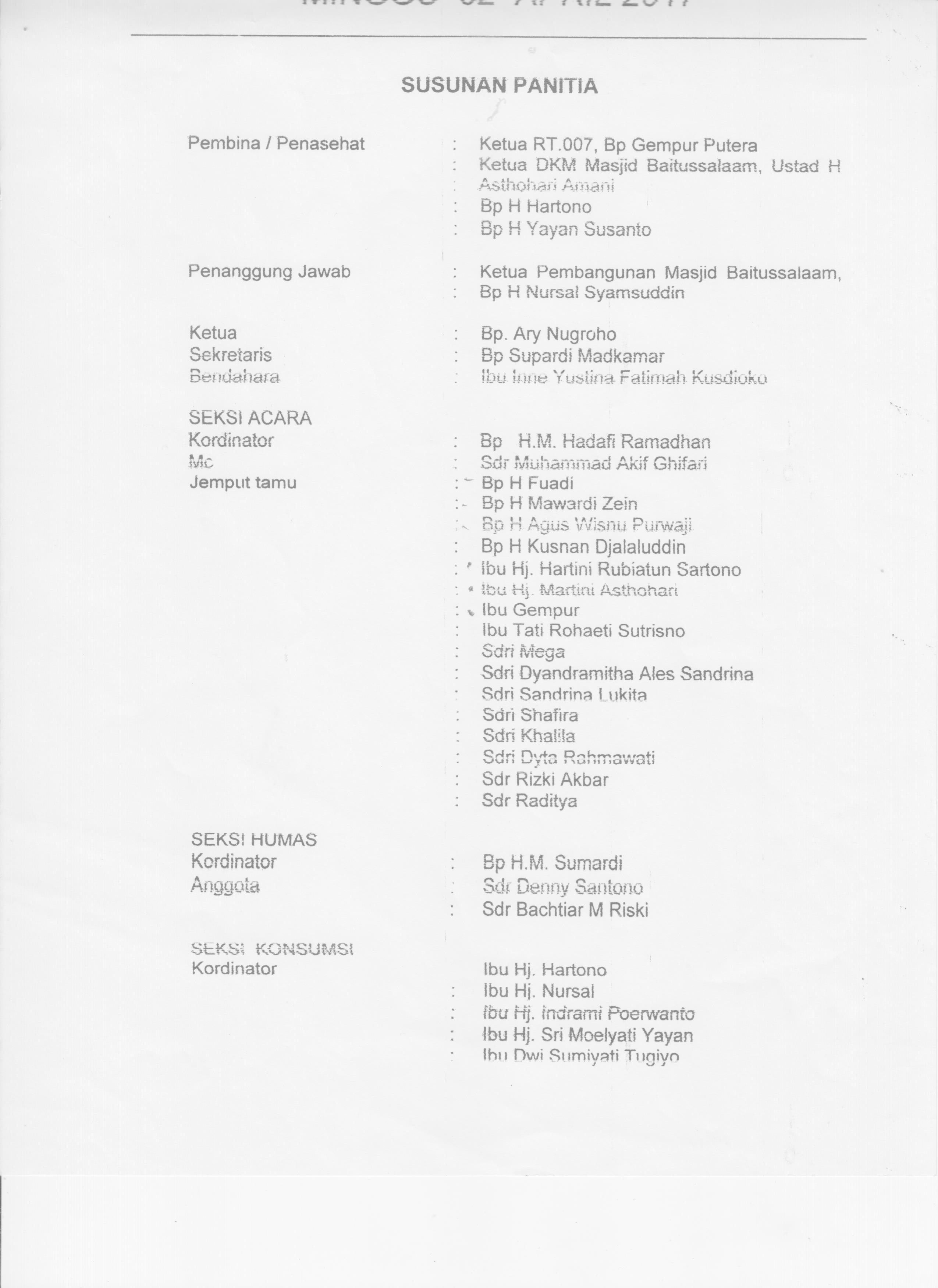 Detail Contoh Susunan Panitia Pembangunan Masjid Koleksi Nomer 33 Detail Contoh Susunan Panitia Pembangunan Masjid Koleksi Nomer 33