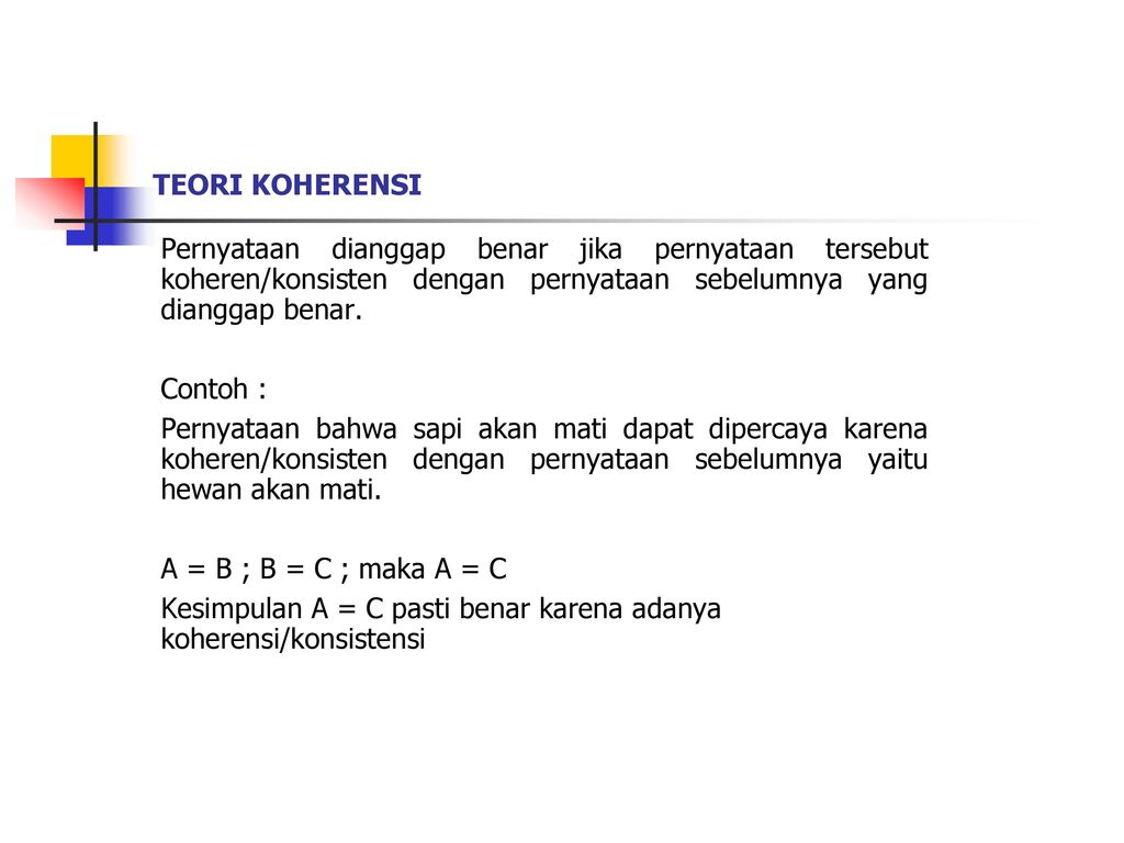 Detail Contoh Teori Korespondensi Koleksi Nomer 16