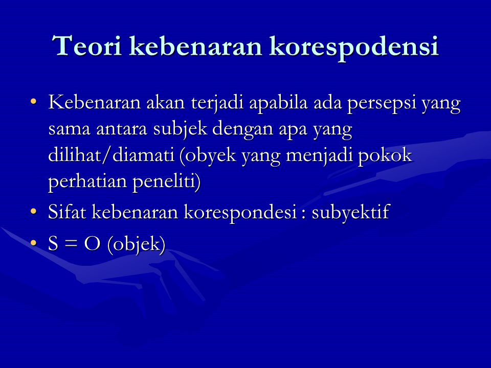 Detail Contoh Teori Korespondensi Koleksi Nomer 7