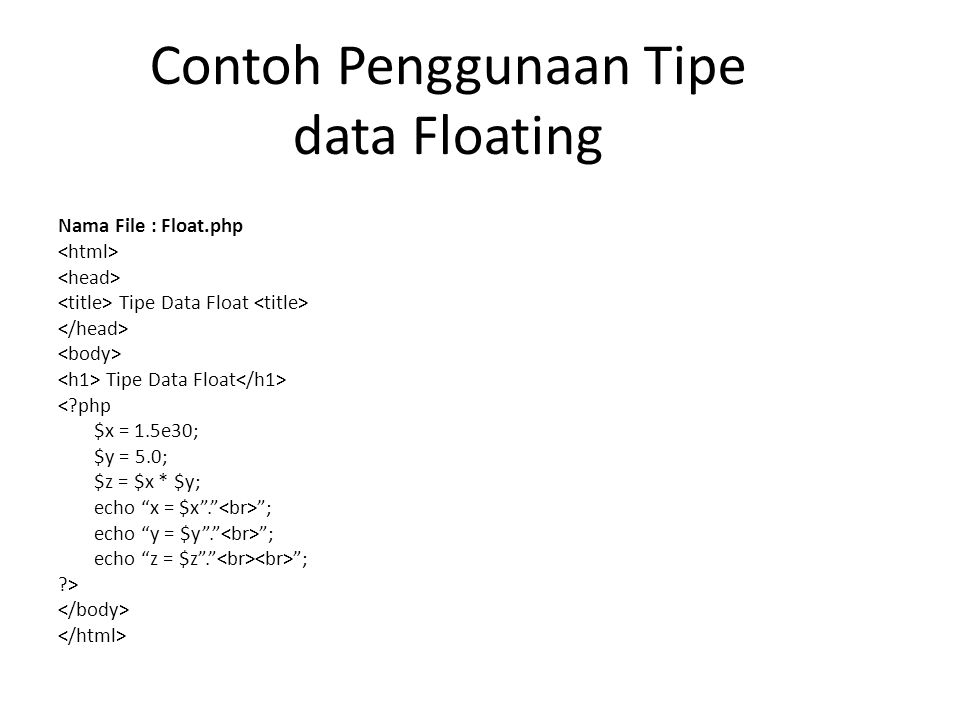 Detail Contoh Tipe Data Float Koleksi Nomer 13 Detail Contoh Tipe Data Float Koleksi Nomer 13