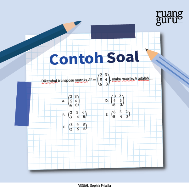 Detail Contoh Transpose Matriks Koleksi Nomer 15