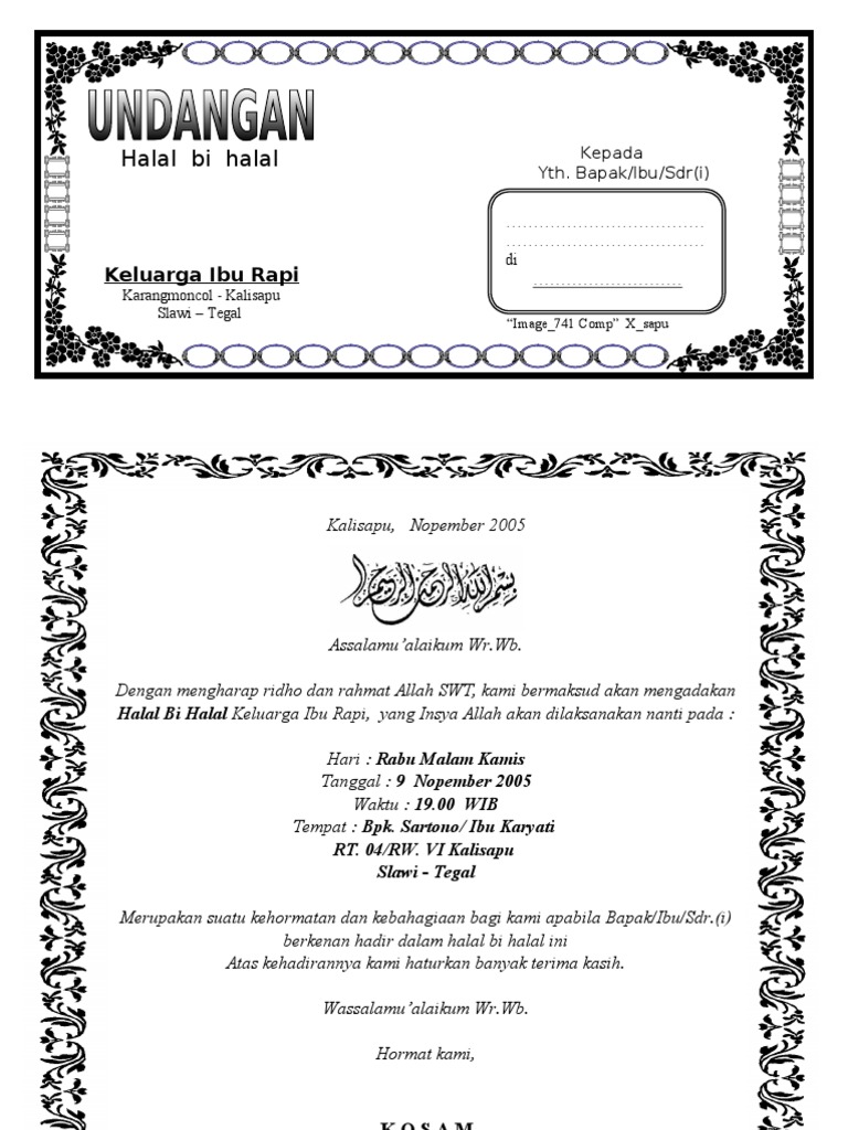 Detail Contoh Undangan Halal Bihalal Keluarga Koleksi Nomer 30 Detail Contoh Undangan Halal Bihalal Keluarga Koleksi Nomer 30
