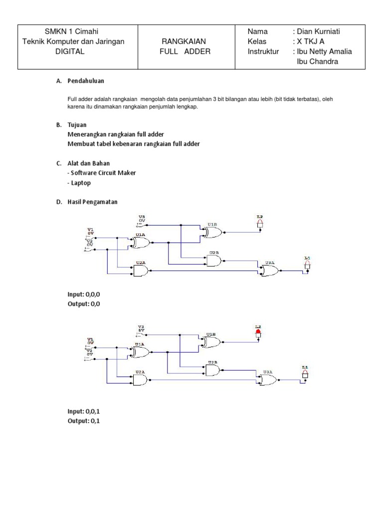 Detail Gambar Rangkaian Full Adder Koleksi Nomer 27 Detail Gambar Rangkaian Full Adder Koleksi Nomer 27