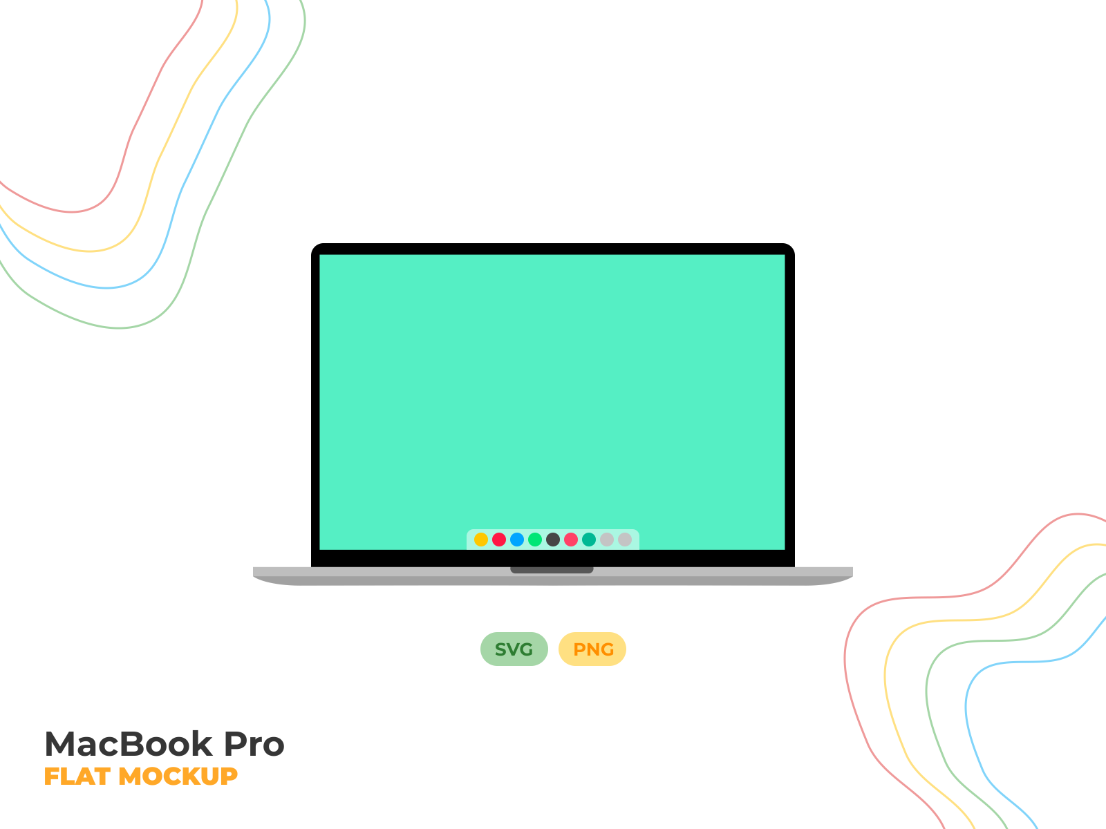 Mockup Macbook Flat - 23+ Koleksi Gambar