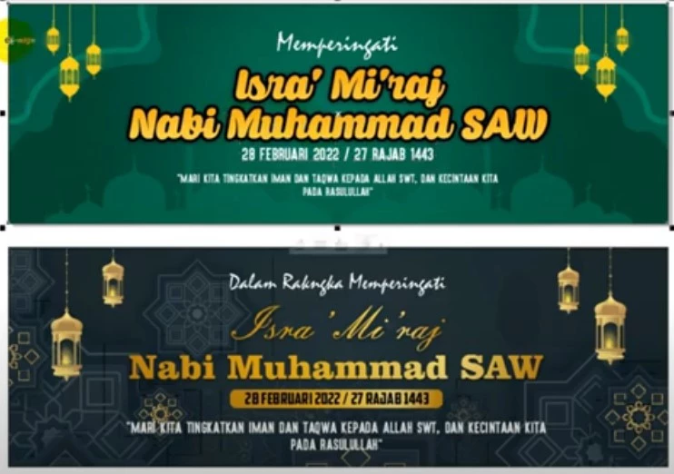 Detail Desain Banner Pengajian Cdr Koleksi Nomer 47