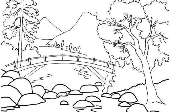Detail Gambar Untuk Mewarnai Pemandangan Alam Koleksi Nomer 9 Detail Gambar Untuk Mewarnai Pemandangan Alam Koleksi Nomer 9