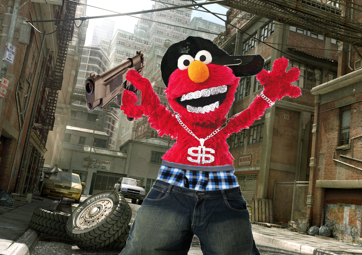 Gangster Elmo Wallpaper 46 Koleksi Gambar
