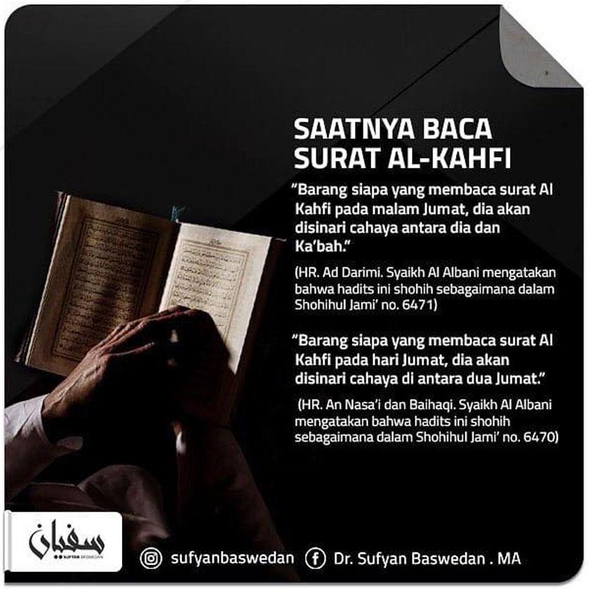 Hadits Membaca Surat Al Kahfi Di Hari Jumat 55 Koleksi Gambar