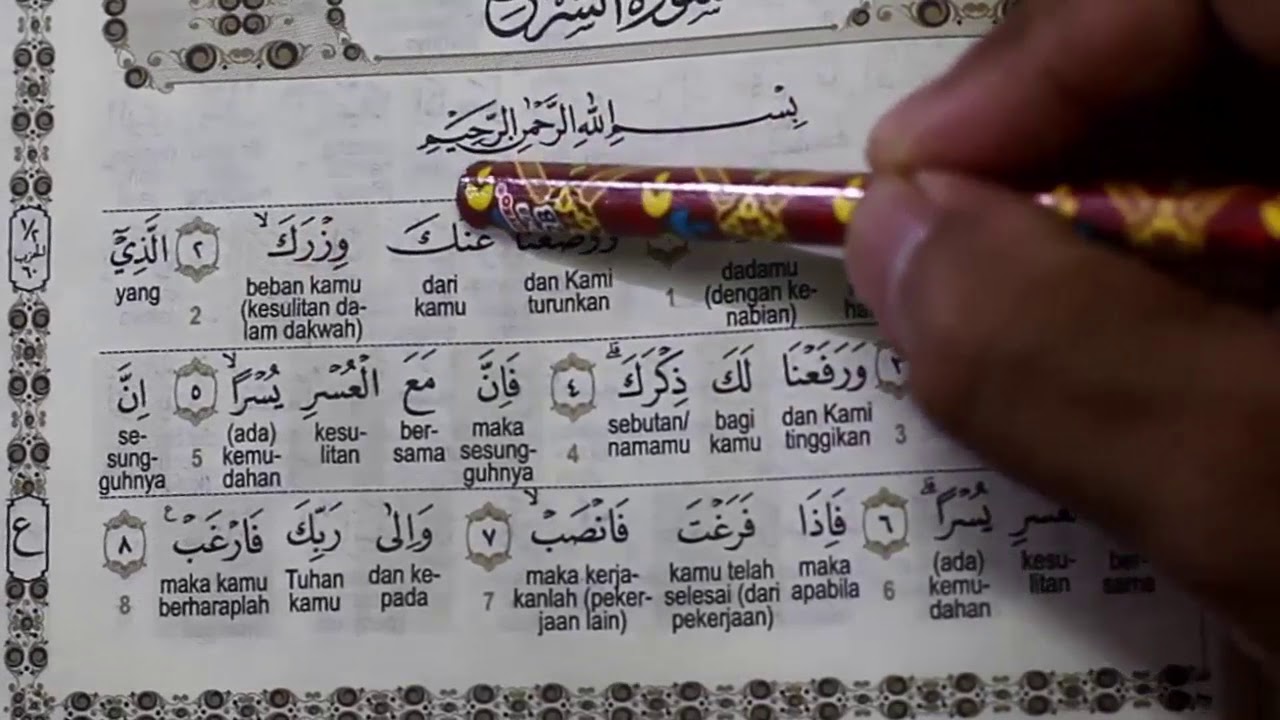 Detail Hukum Bacaan Surat Al Insyirah Koleksi Nomer 4 Detail Hukum Bacaan Surat Al Insyirah Koleksi Nomer 4