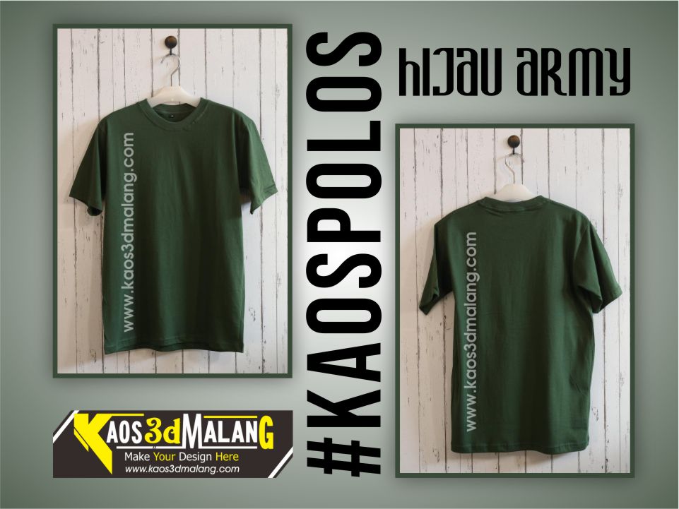 Detail Desain Kaos Polos Hijau Army Depan Belakang Koleksi Nomer 4 Detail Desain Kaos Polos Hijau Army Depan Belakang Koleksi Nomer 4