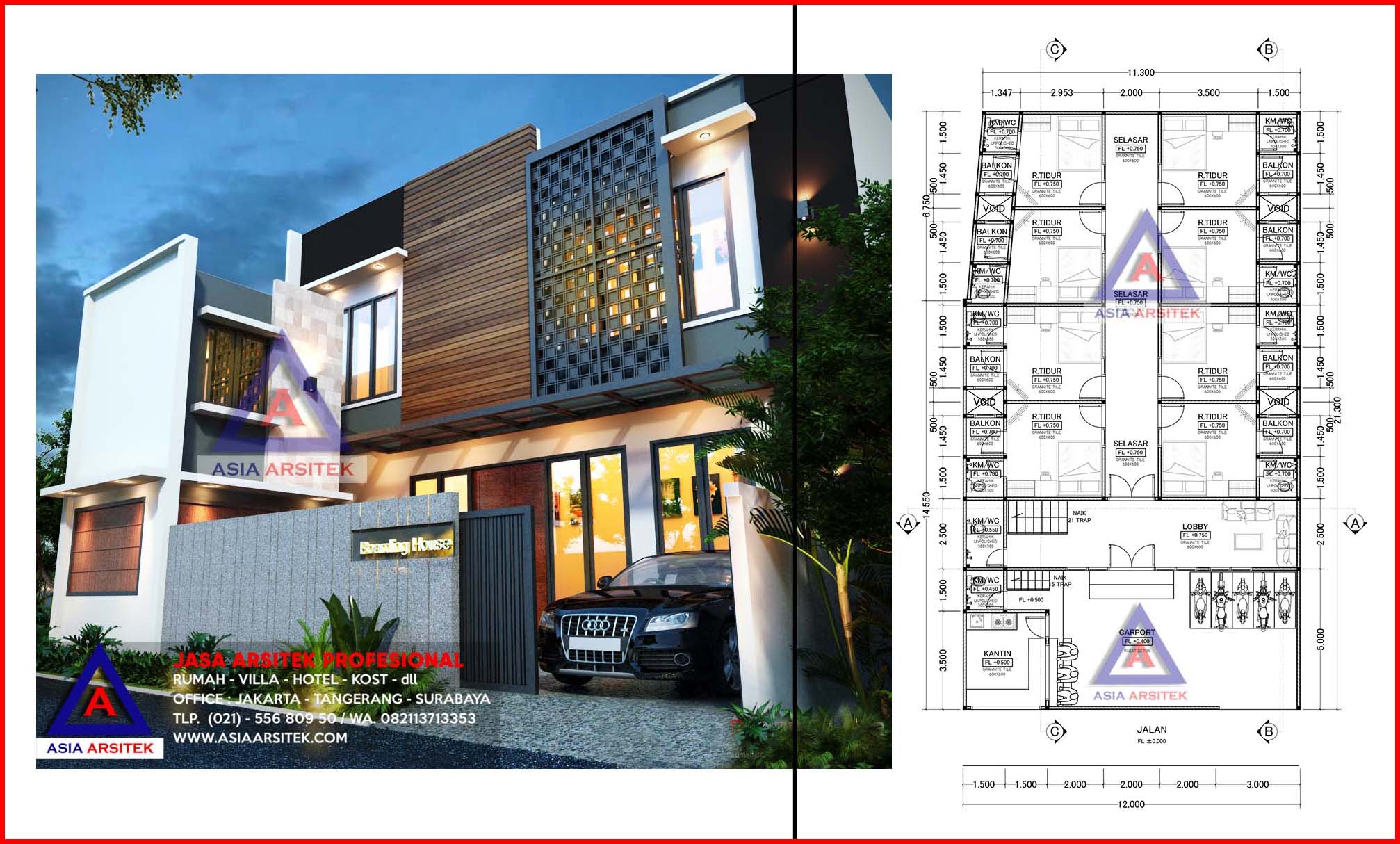 Desain Kosan 2 Lantai 53 Koleksi Gambar