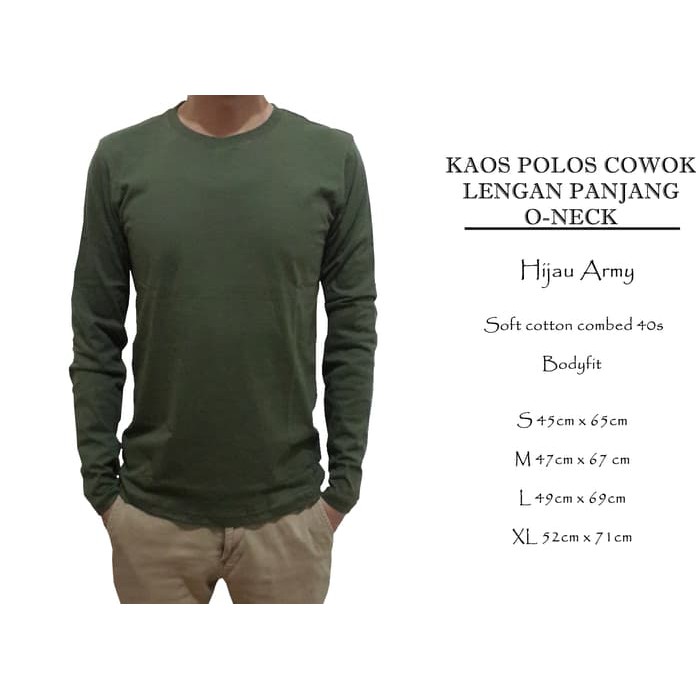 Detail Kaos Polos Hijau Lengan Panjang Depan Belakang Koleksi Nomer 29 Detail Kaos Polos Hijau Lengan Panjang Depan Belakang Koleksi Nomer 29