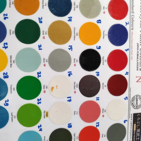 Detail Katalog Warna Cat Samurai Koleksi Nomer 13 Detail Katalog Warna Cat Samurai Koleksi Nomer 13