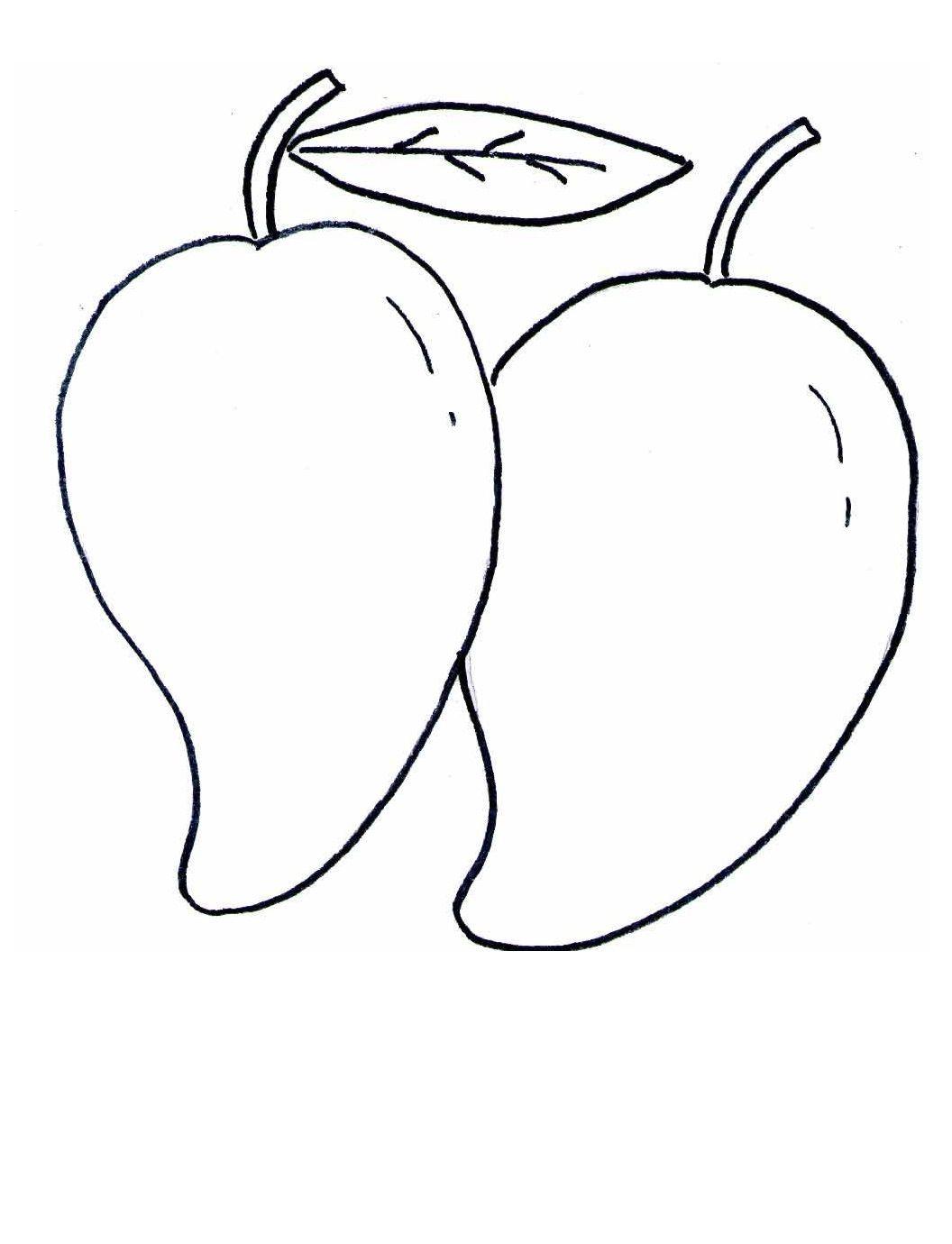 Detail Mewarnai Gambar Buah Mangga Koleksi Nomer 18