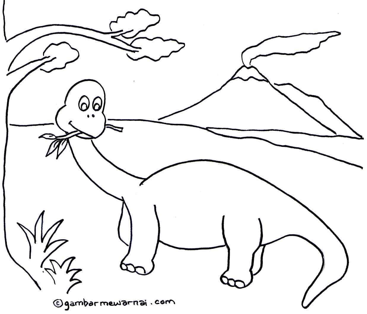 Detail Mewarnai Gambar Dinosaurus Kartun Koleksi Nomer 9 Detail Mewarnai Gambar Dinosaurus Kartun Koleksi Nomer 9