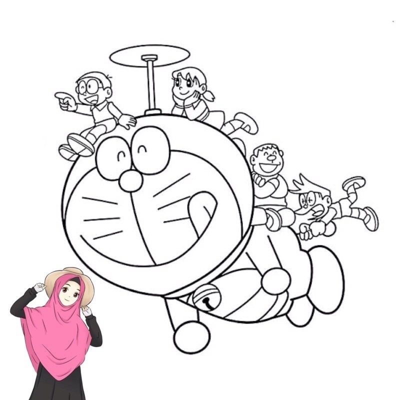 Detail Mewarnai Gambar Doraemon Dan Nobita Koleksi Nomer 23