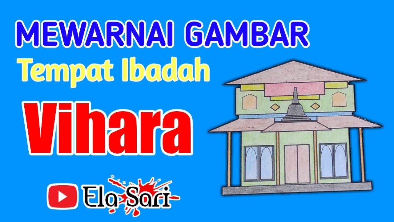 Detail Mewarnai Gambar Vihara Koleksi Nomer 33