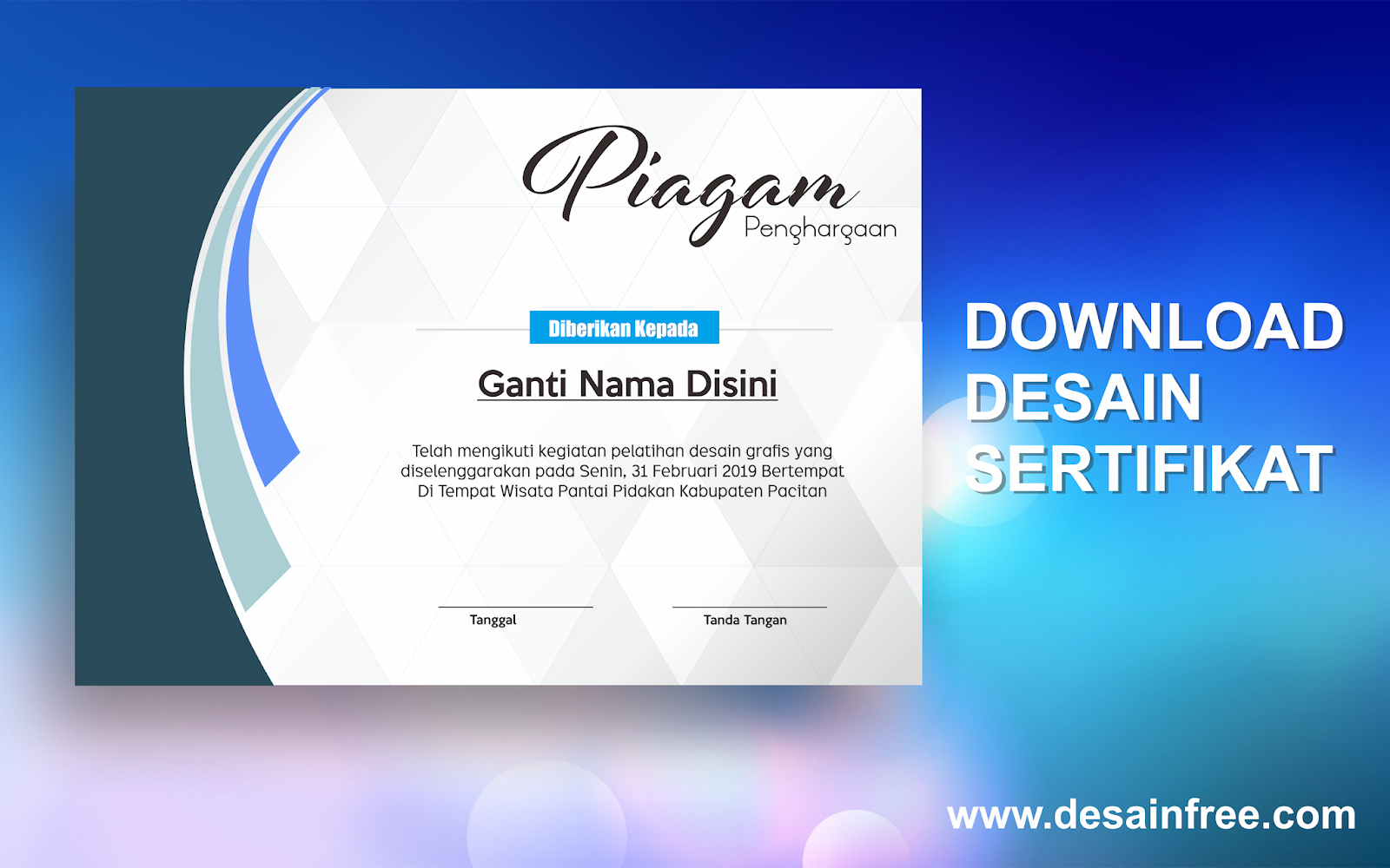 Contoh Desain Sertifikat Piagam Penghargaan Format Cdr Free Downloa ... Contoh Desain Sertifikat Piagam Penghargaan Format Cdr Free Downloa ...