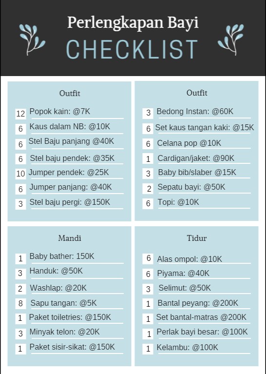 List Perlengkapan Bayi Baru Lahir Excel - 55+ Koleksi Gambar List Perlengkapan Bayi Baru Lahir Excel - 55+ Koleksi Gambar