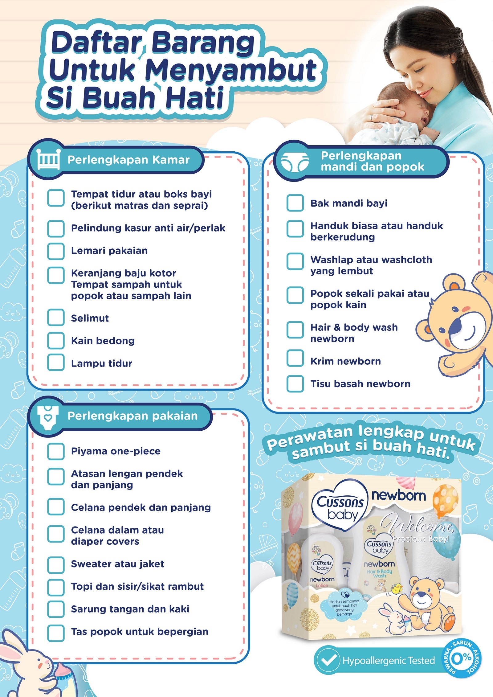List Perlengkapan Bayi Baru Lahir Excel List Perlengkapan Bayi Baru Lahir Excel